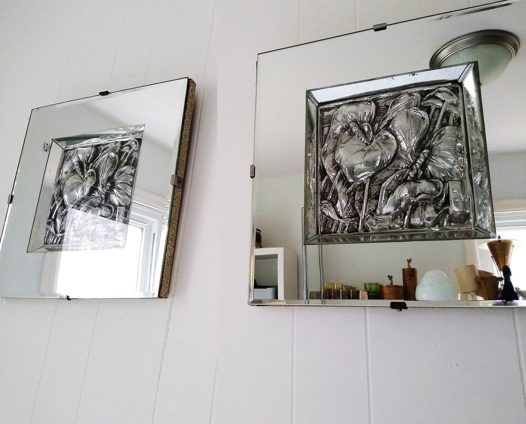 Early Mid Century Signed Sebet Silverman Nurre Silver Botanial Base ...