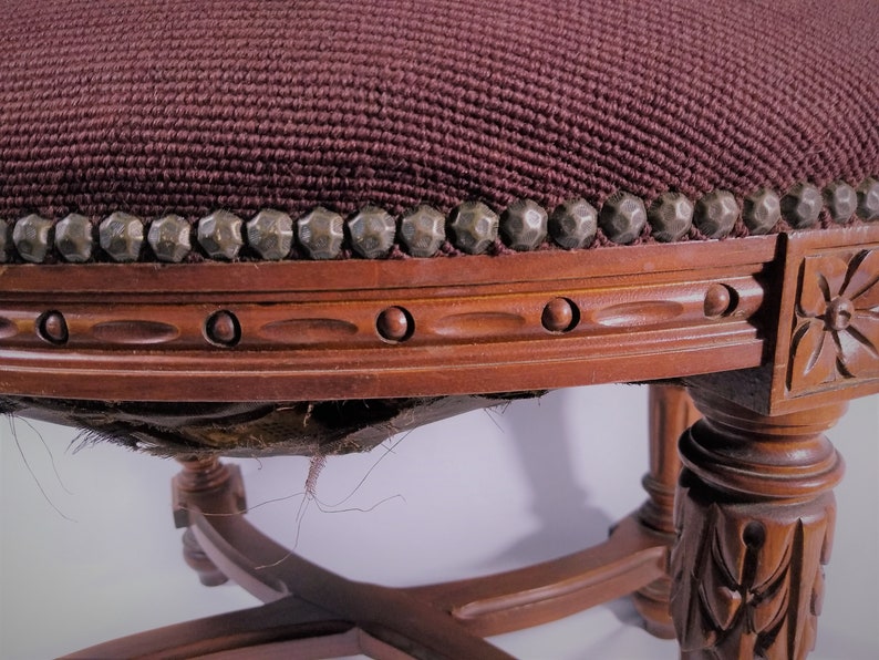 19th Century French Oval Stool in the Louis XVI Style Hand - Etsy