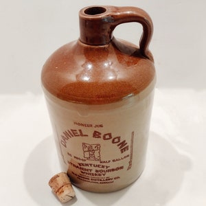 Vintage Daniel Boone Kentucky Bourbon Whiskey Jug – 1974 Half Gallon ...