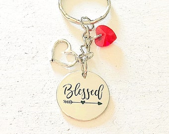 Blessed Keychain | Etsy