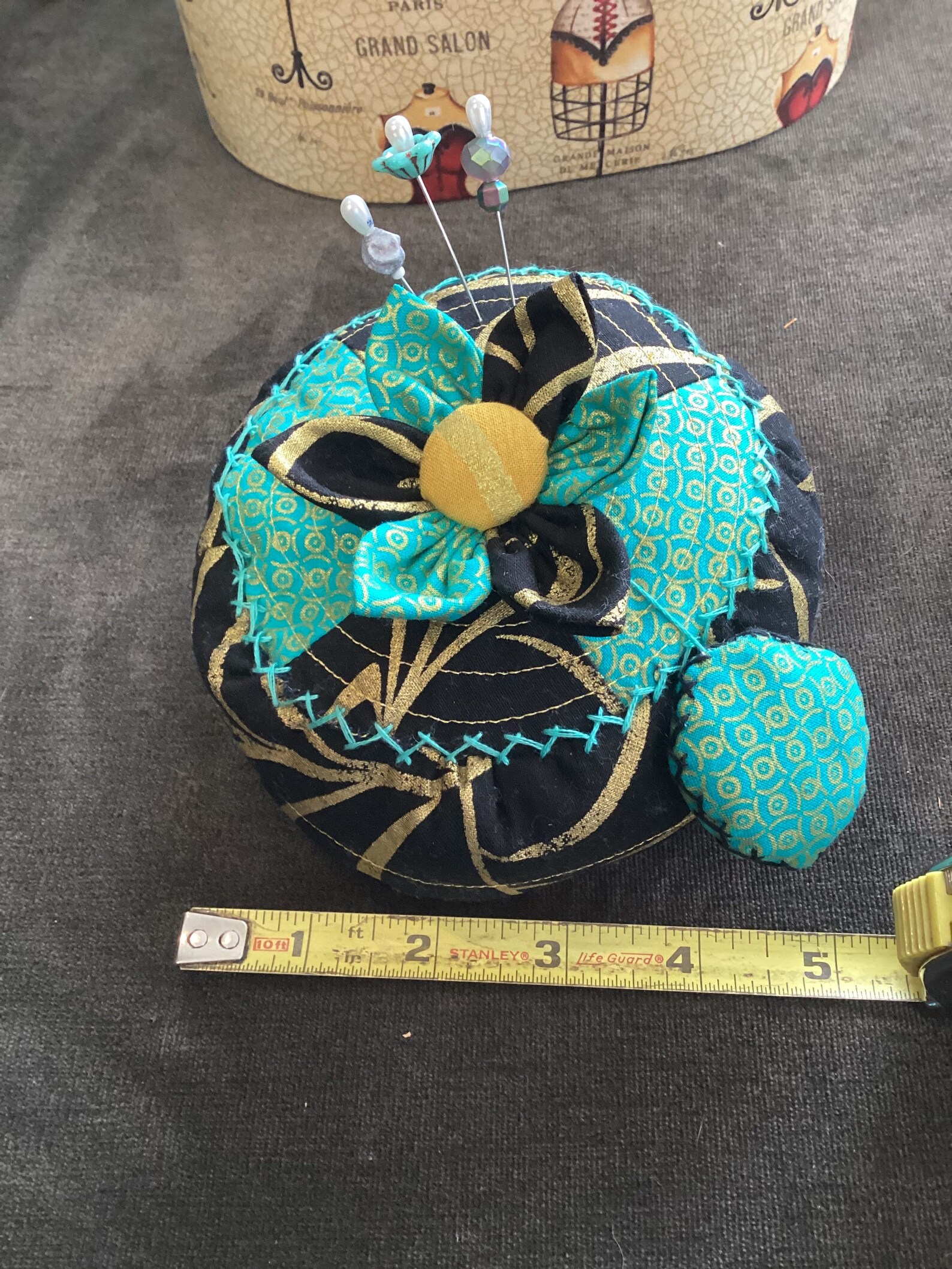 Extra Large Folded Pin Cushion and Decorative Pins - Etsy