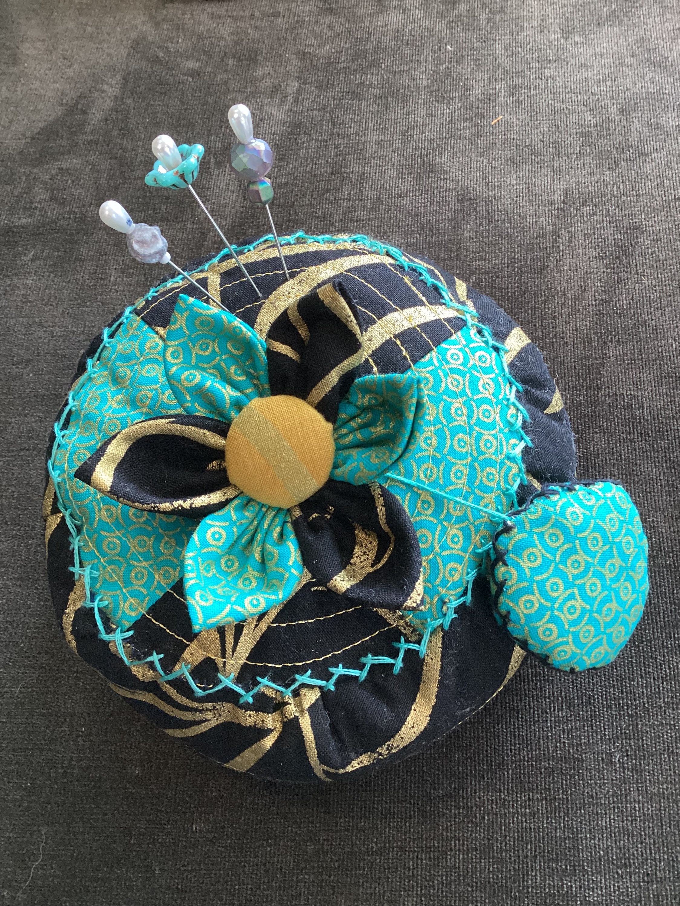 Extra Large Folded Pin Cushion and Decorative Pins - Etsy