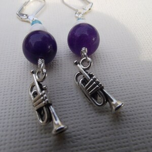 Beaded Earrings With Musical Instrument Charm - Etsy