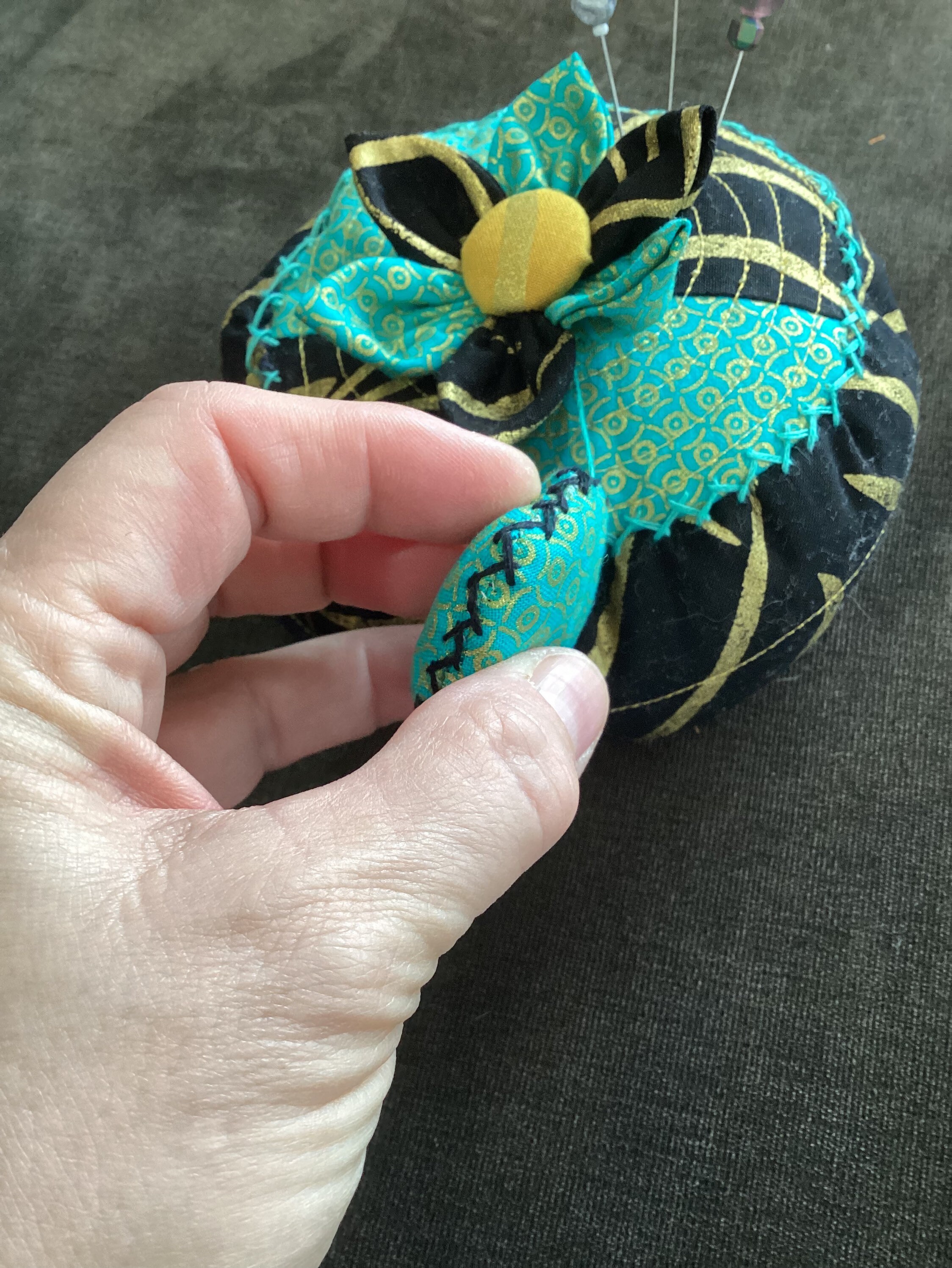 Extra Large Folded Pin Cushion and Decorative Pins - Etsy