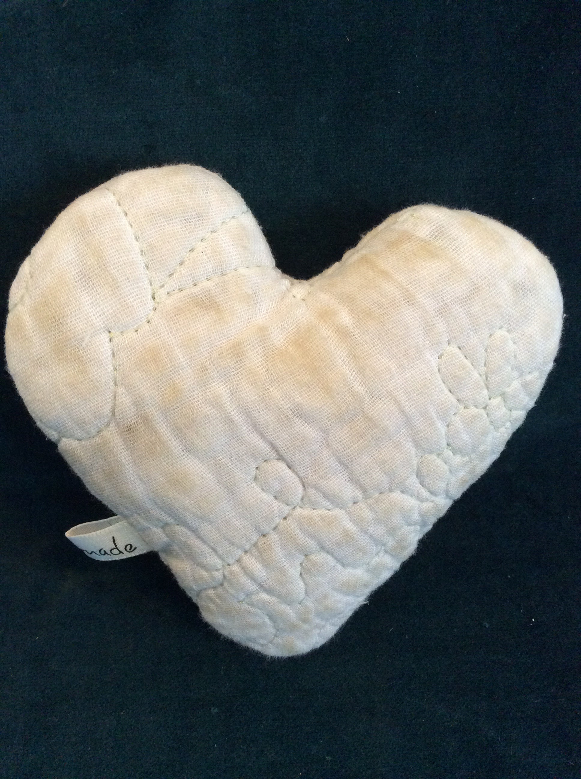 Primative Heart Sachet, Bowl Filler With Rusted Safety Pin and Bell - Etsy