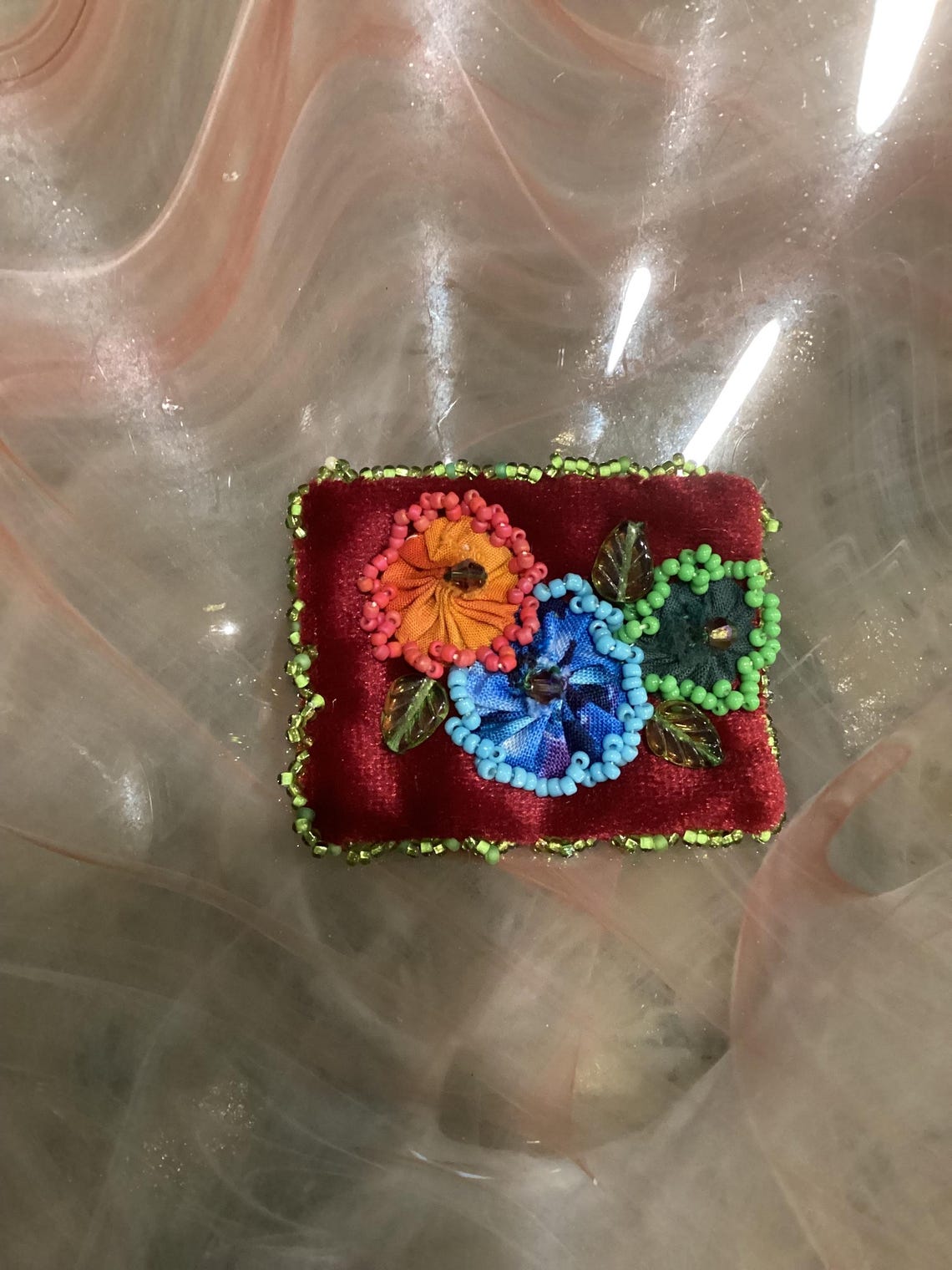 Flower Bouquet Pom Pom Pin Brooch - Etsy