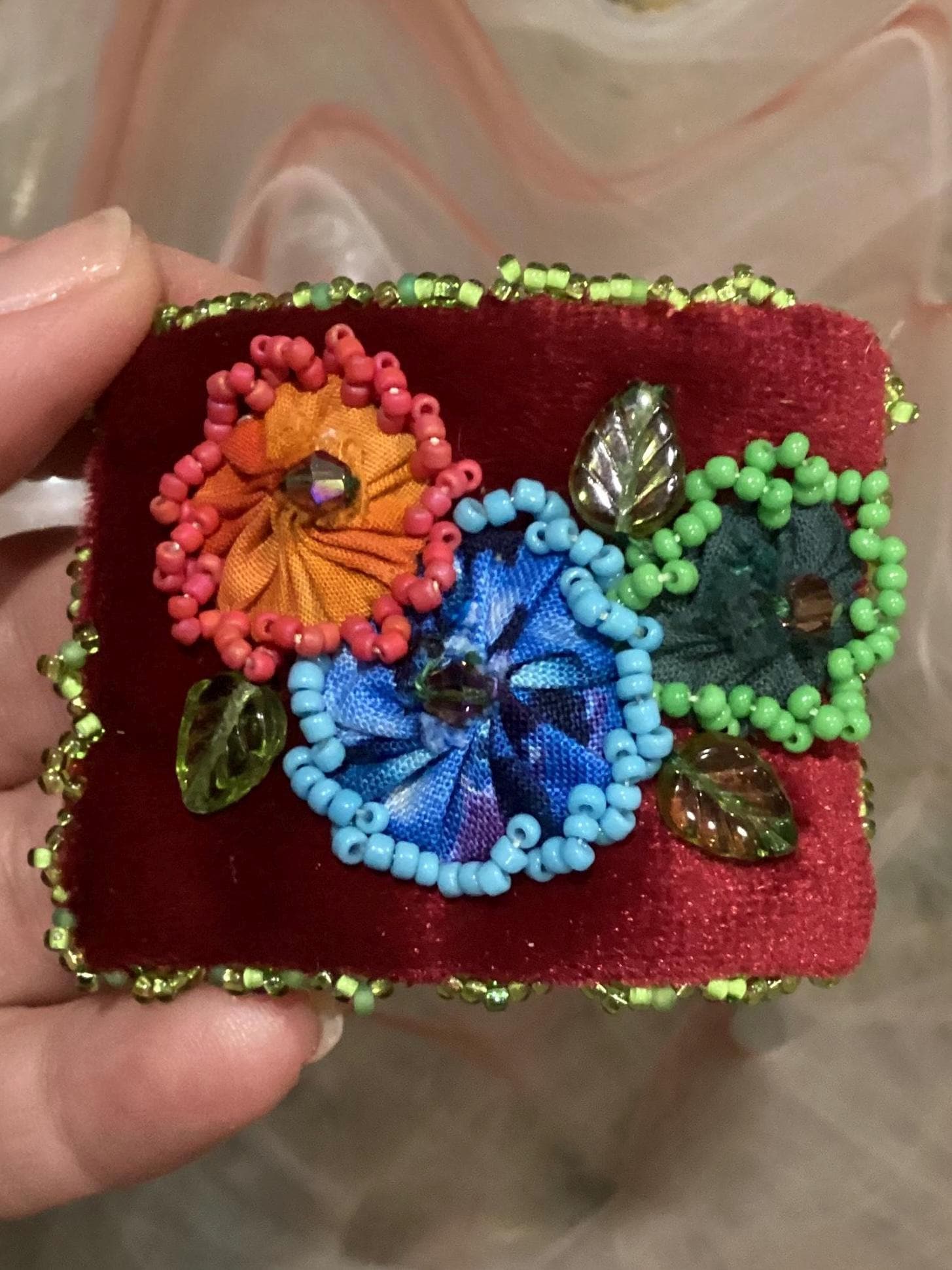 Flower Bouquet Pom Pom Pin Brooch - Etsy