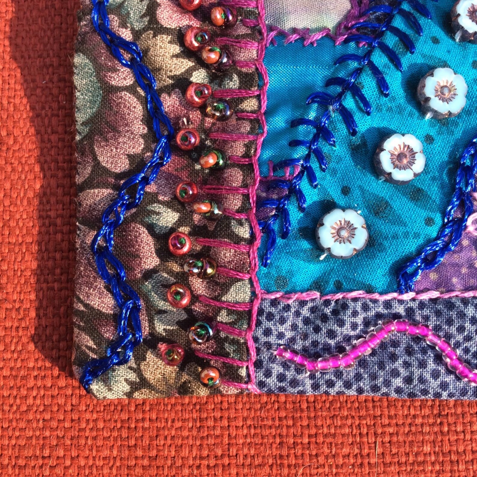 Large Crazy Quilt Pin Brooch - Etsy