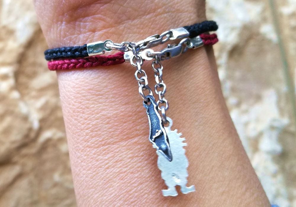 Palestine Bracelet Palestine Jewelry Silver Bracelet Mood - Etsy