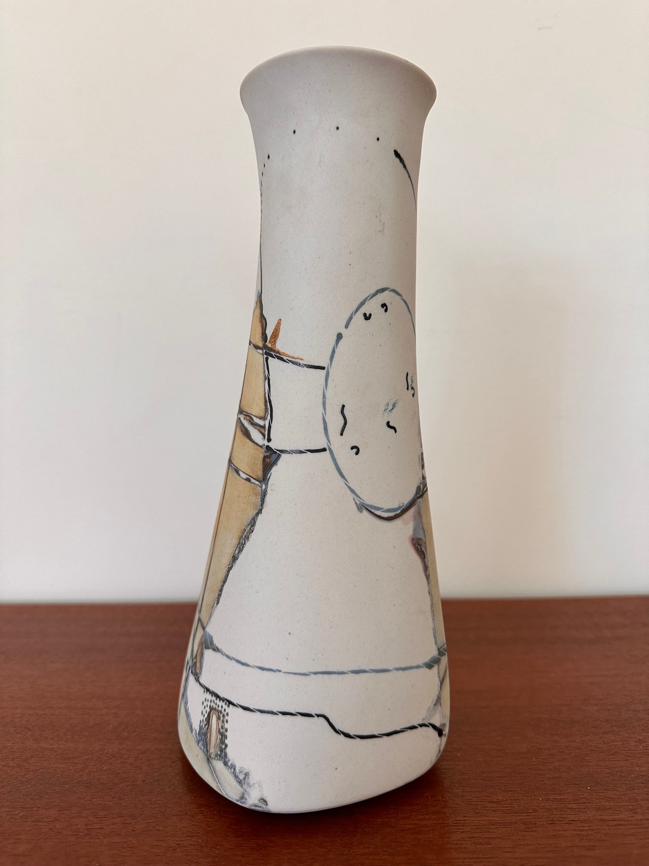 James Rothrock Abstract Art Pottery Porcelain Vase - Etsy