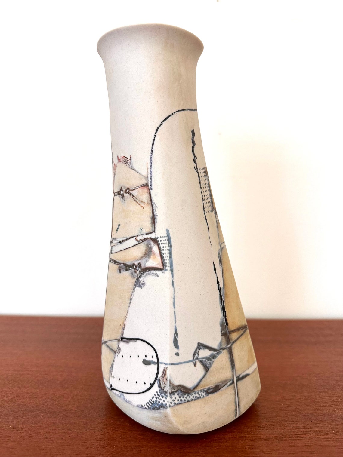 James Rothrock Abstract Art Pottery Porcelain Vase - Etsy