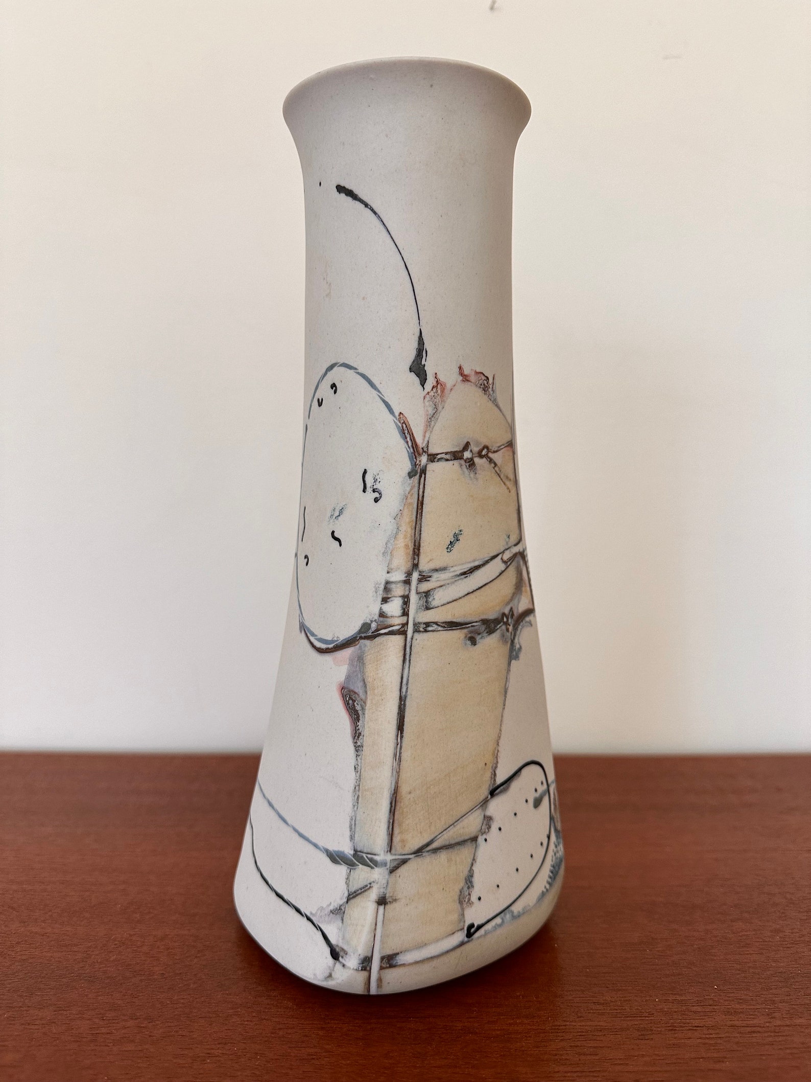James Rothrock Abstract Art Pottery Porcelain Vase - Etsy