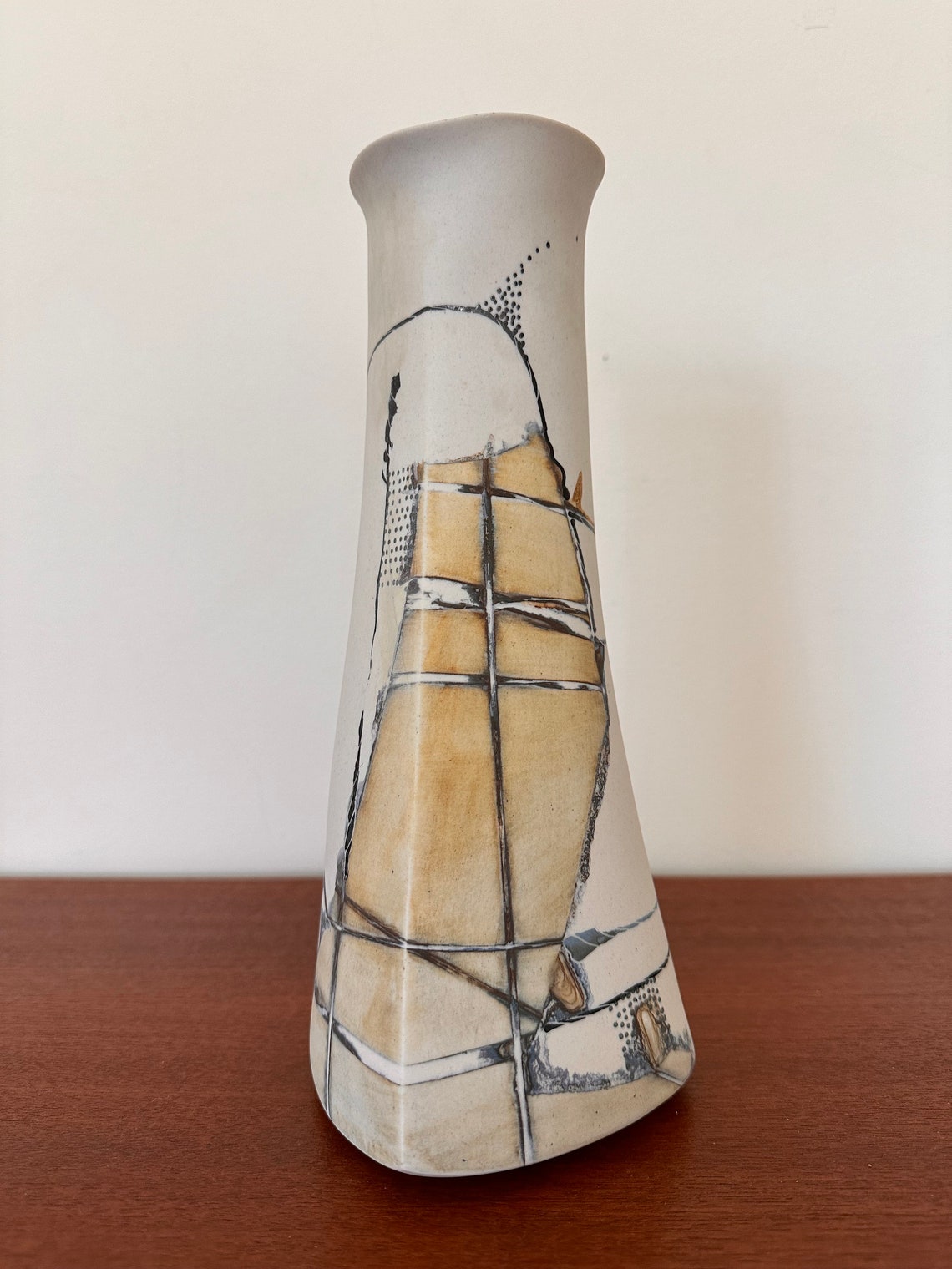 James Rothrock Abstract Art Pottery Porcelain Vase - Etsy