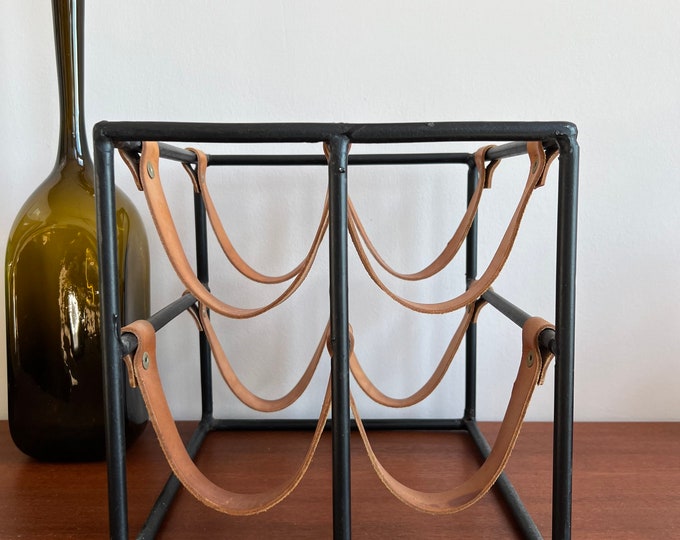 Vintage Mcm Wine Rack Hexagon White Marble and Wood - Etsy