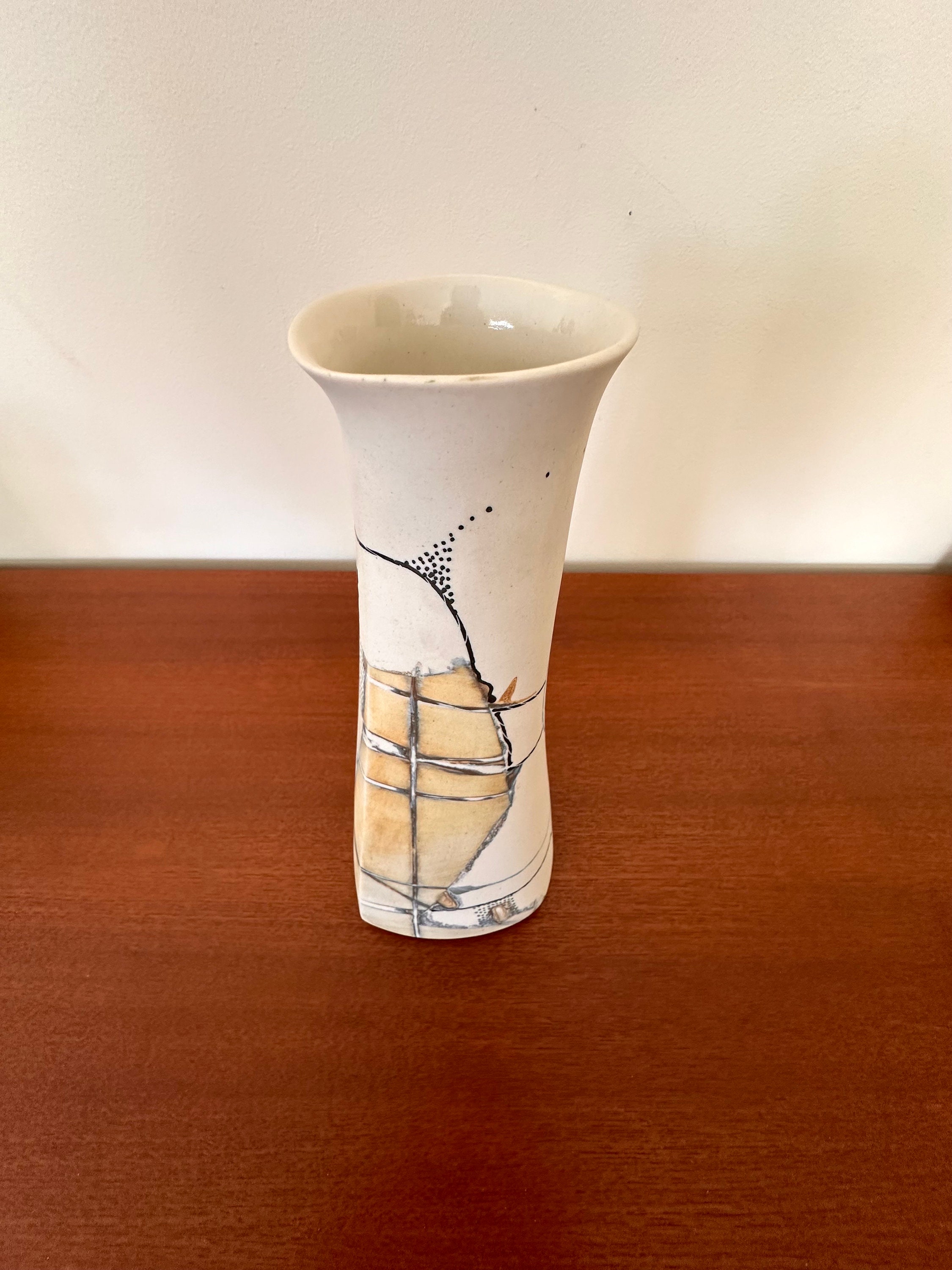 James Rothrock Abstract Art Pottery Porcelain Vase - Etsy