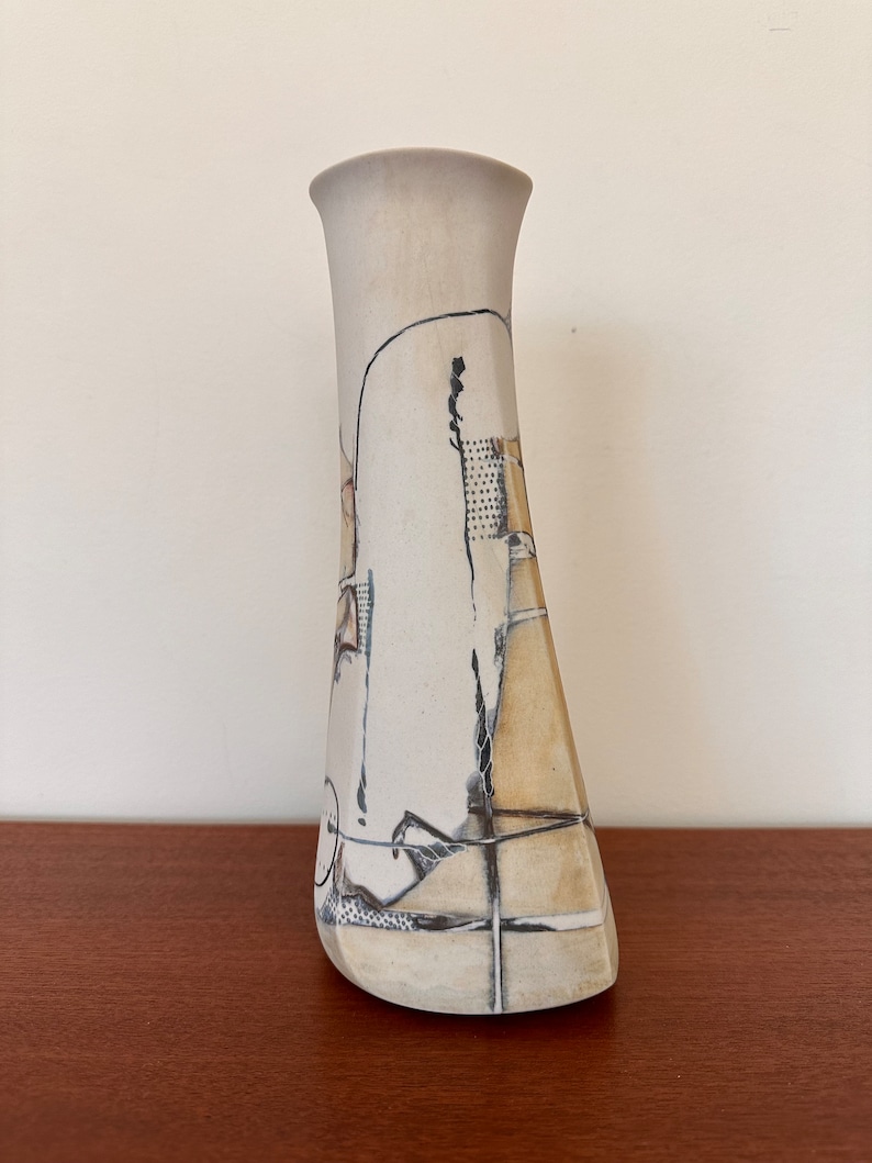 James Rothrock Abstract Art Pottery Porcelain Vase - Etsy