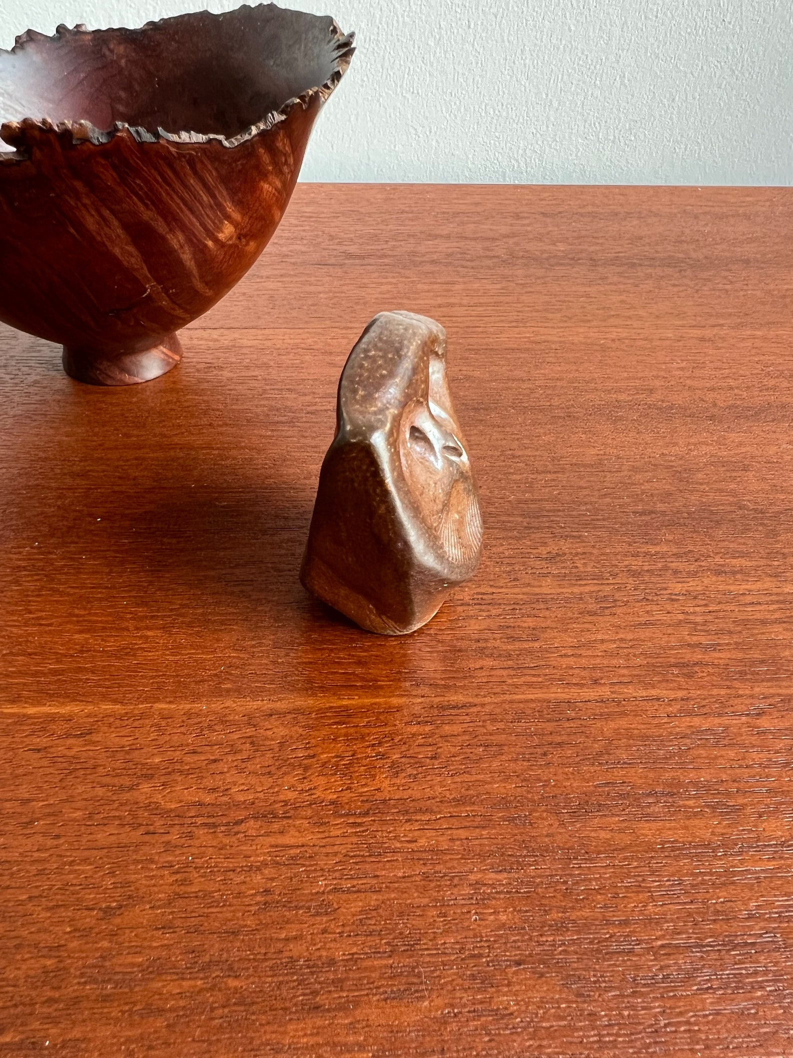 Vintage Abstract Art Pottery Owl Figurine - Etsy