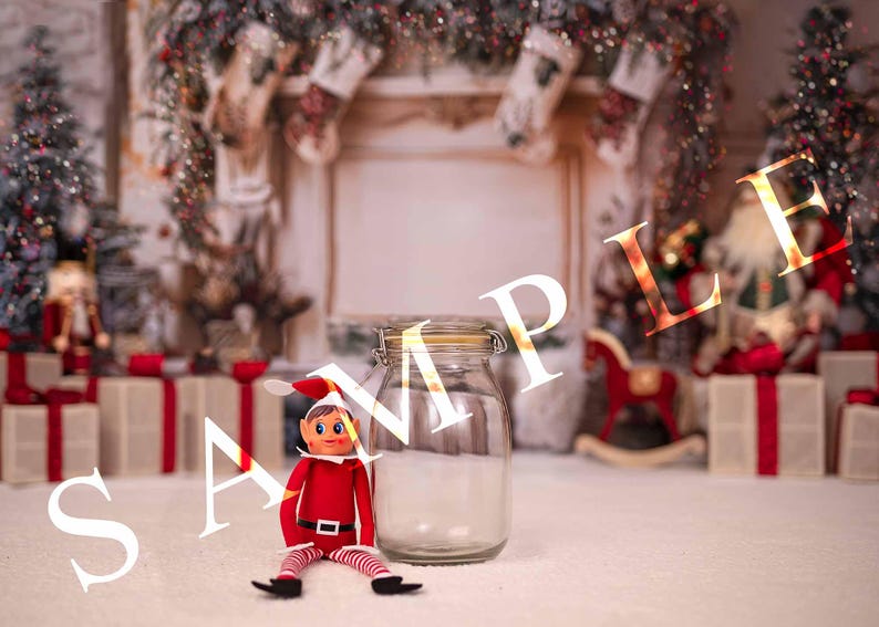 Christmas Digital Background - Etsy