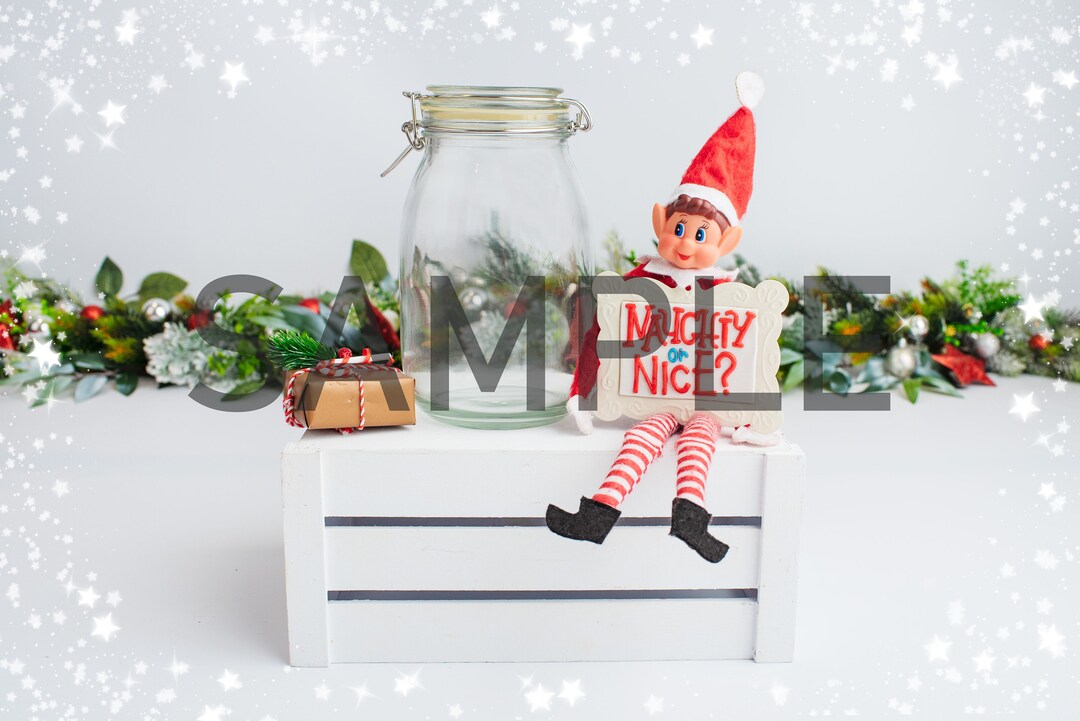 Christmas Digital Elf Background - Etsy