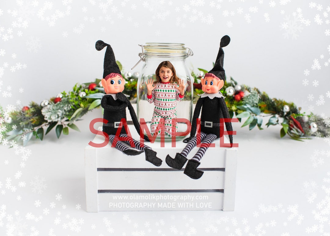 Elf Digital Background, Christmas Digital Background - Etsy