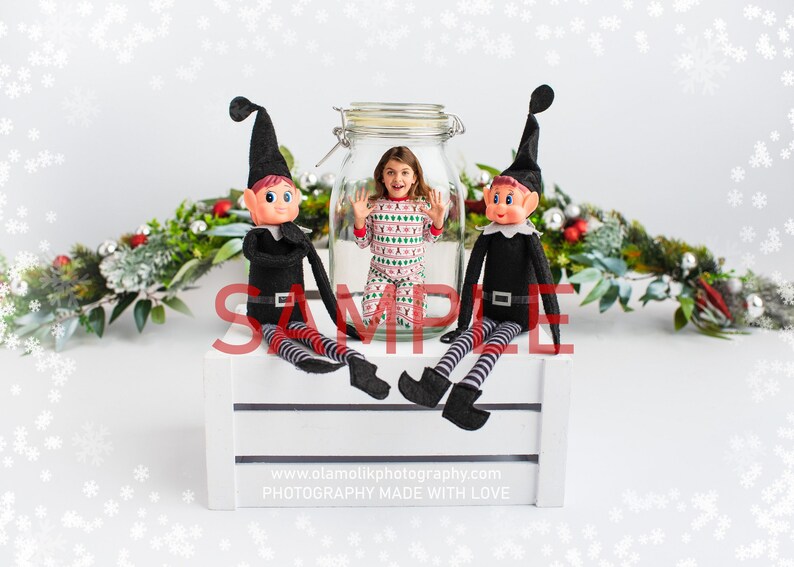 Elf Digital Background, Christmas Digital Background - Etsy