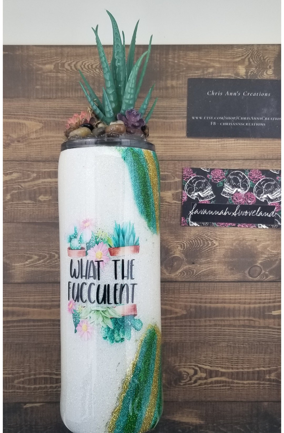 What the Fucculent/Not Today Succa Tumbler with topper - Etsy Österreich