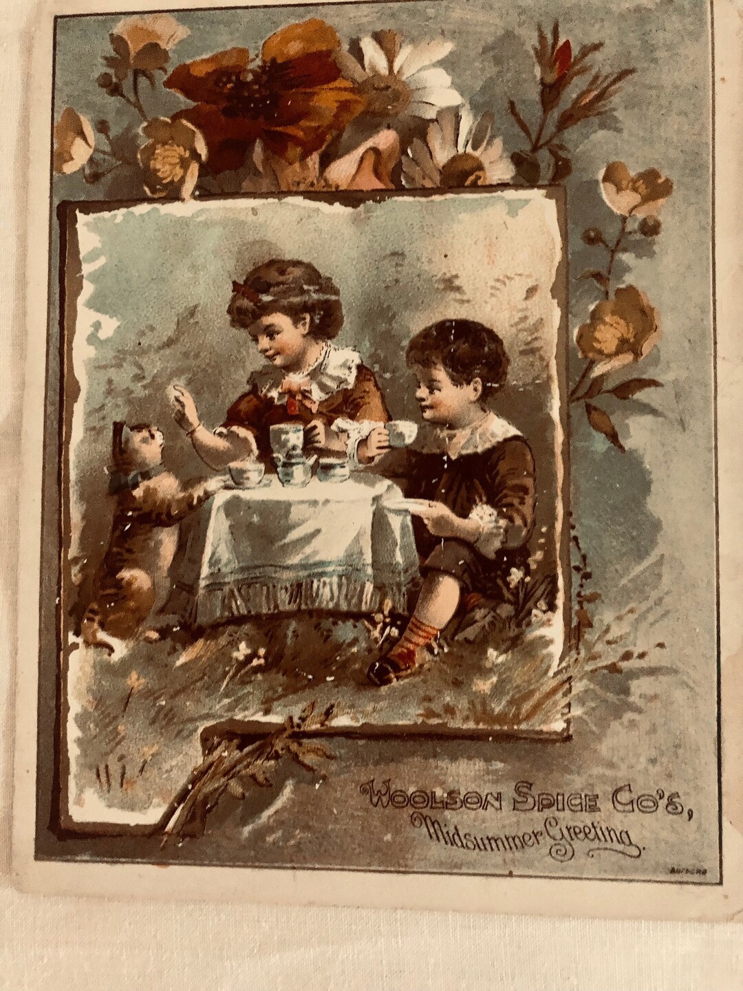 Lions Coffee's Midsummer Greeting Card, Woolson Spice Co. Toledo, Ohio ...