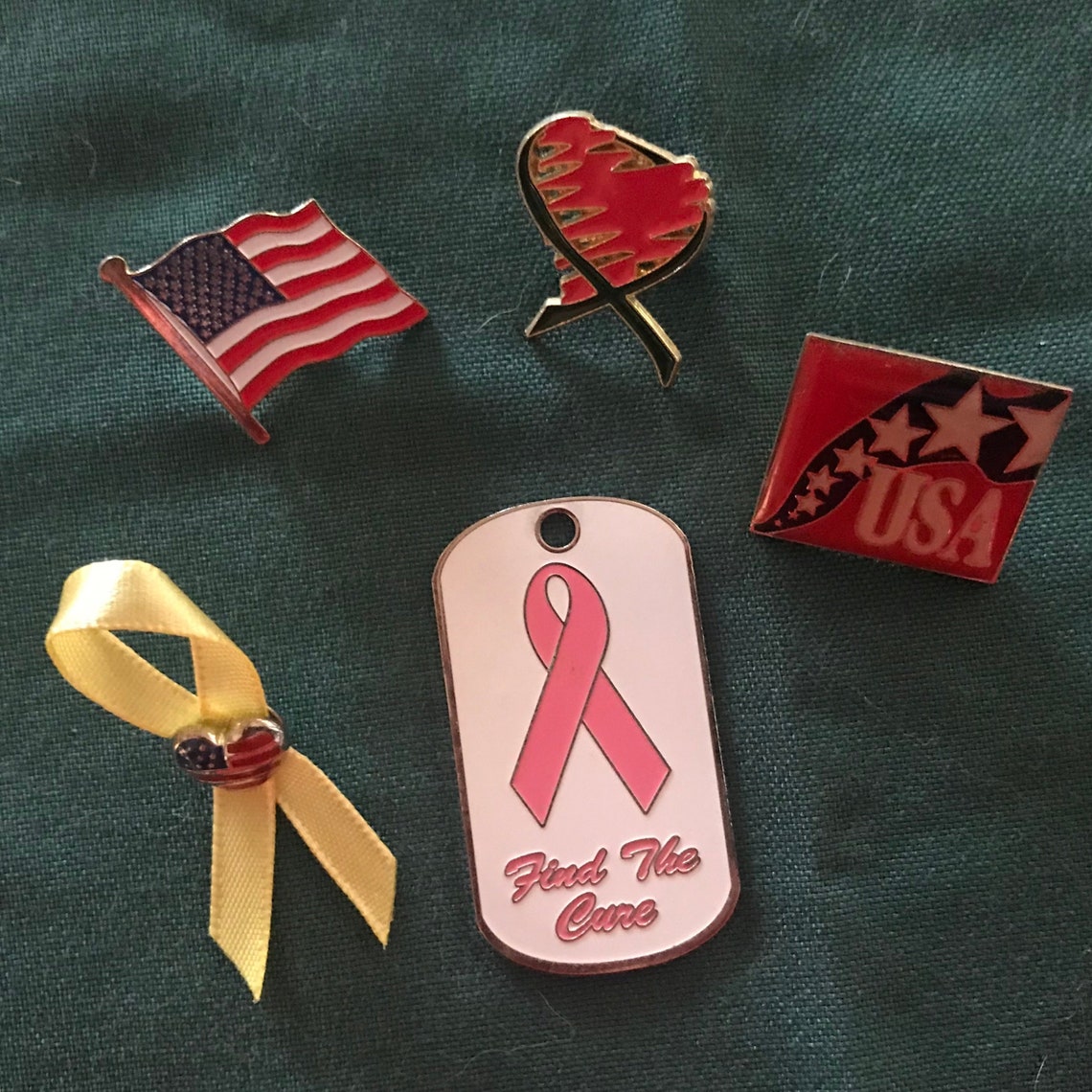 Vintage Lapel Pins 5 Novelty Enamel Lapel Tacs Political - Etsy