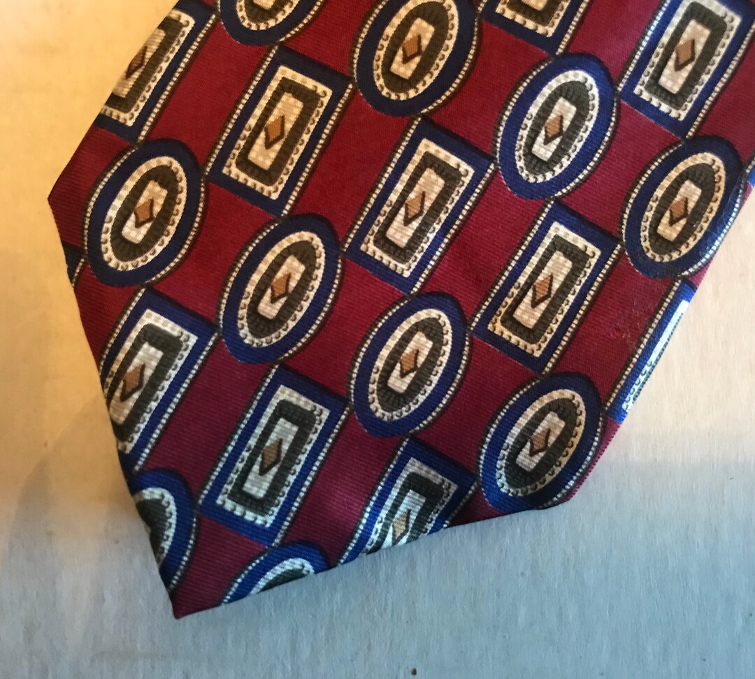 Vintage Tie Bert Pulitzer Made in the USA Burgandy - Etsy
