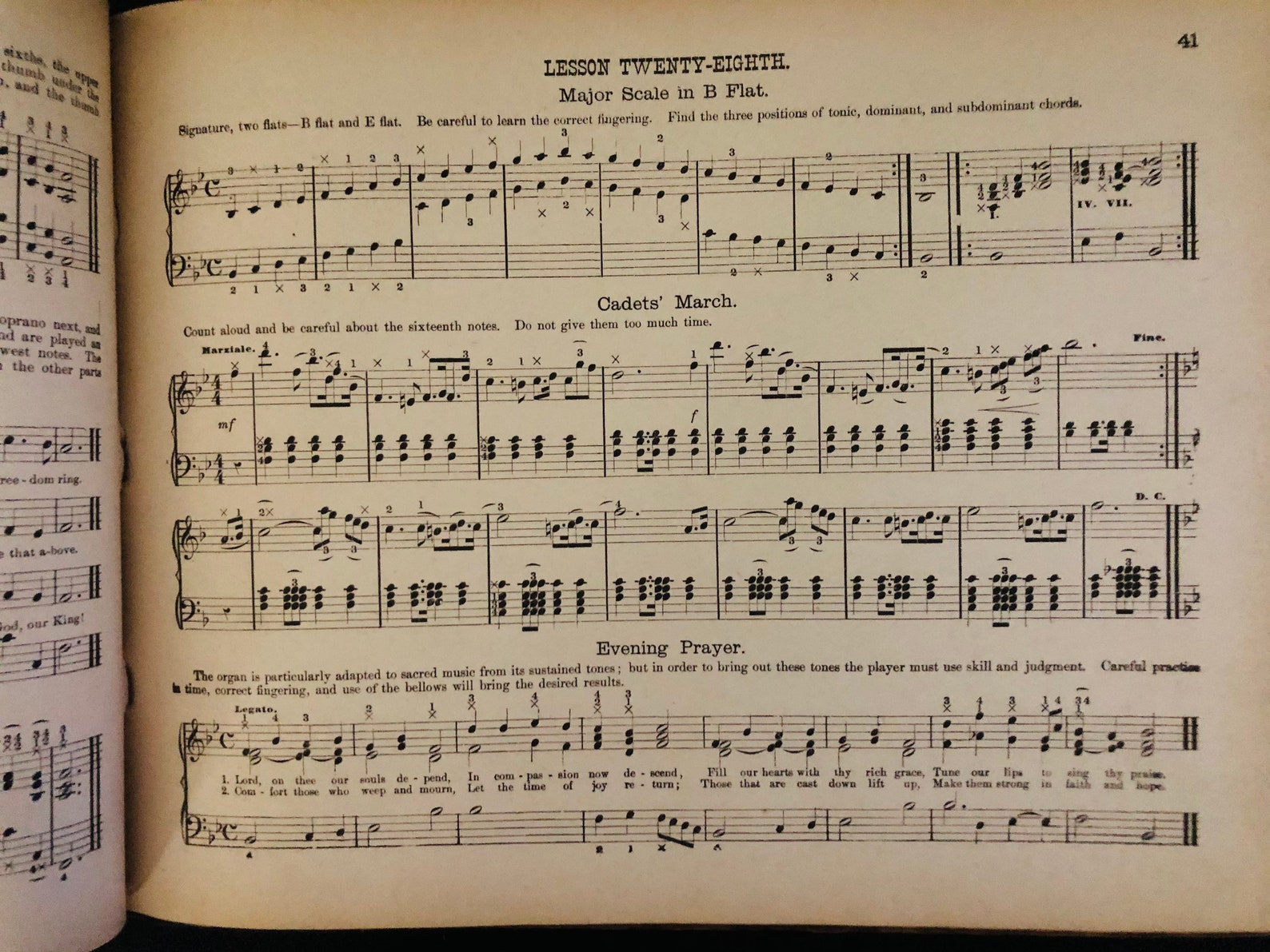 Vintage easy Method for Parlor Organ New Enlarged Edition, Vocal/music ...