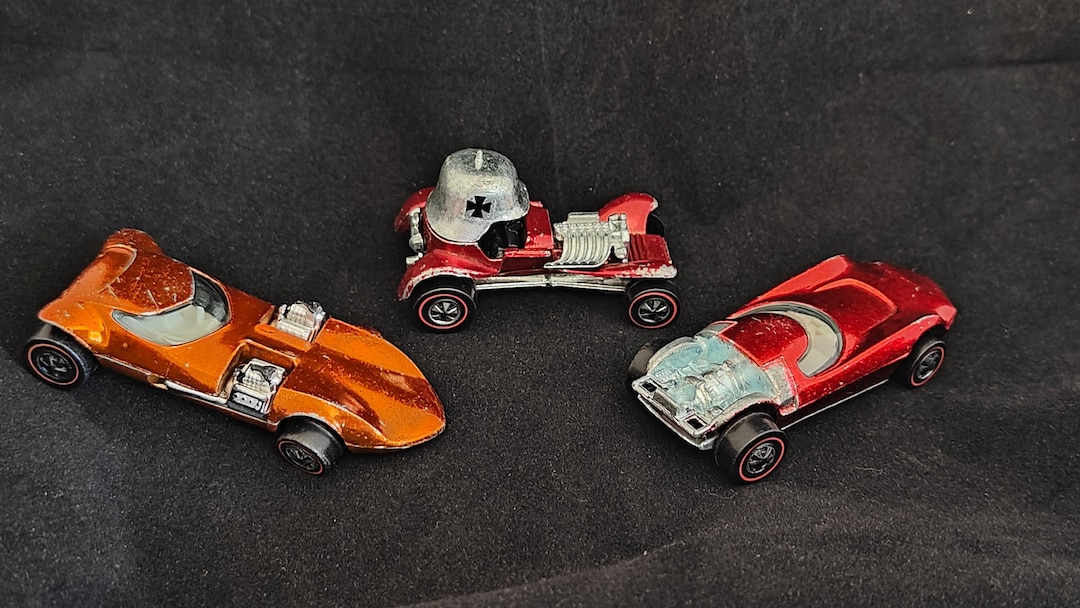 Vintage 1960s Mattel Hot Wheels Metal Hot Rod Toy Cars - CHOICE of ...