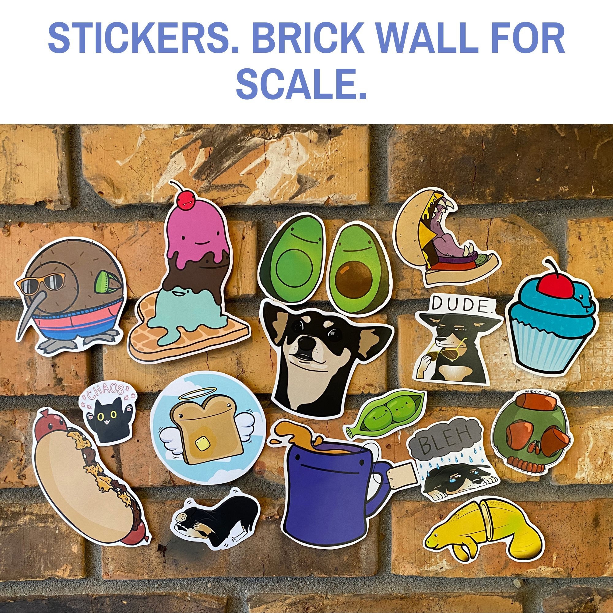 Titus the Scared Dog Vinyl Sticker - Etsy