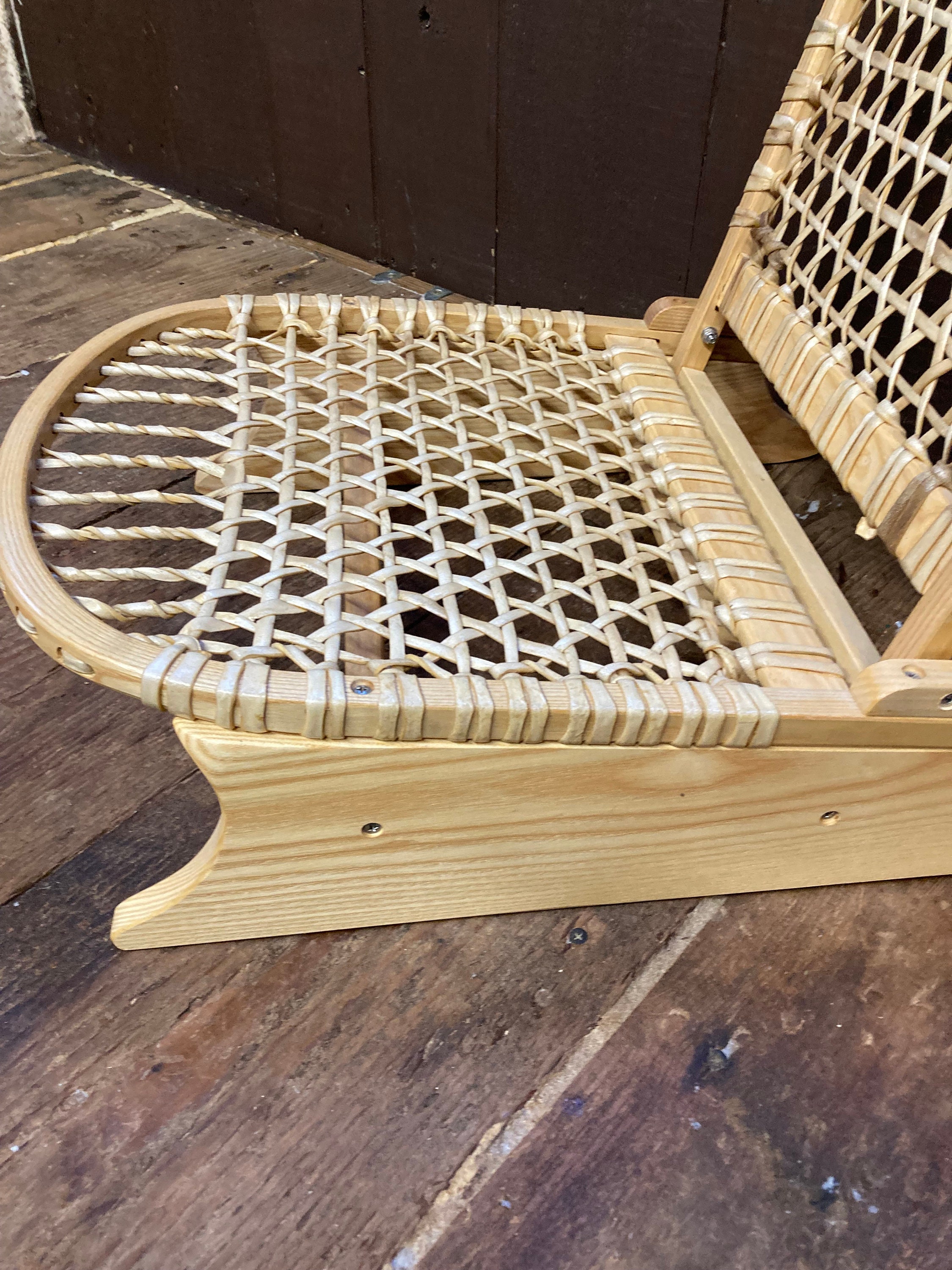 Foldable, Portable, Wood and Rawhide Canoe Seat - Etsy