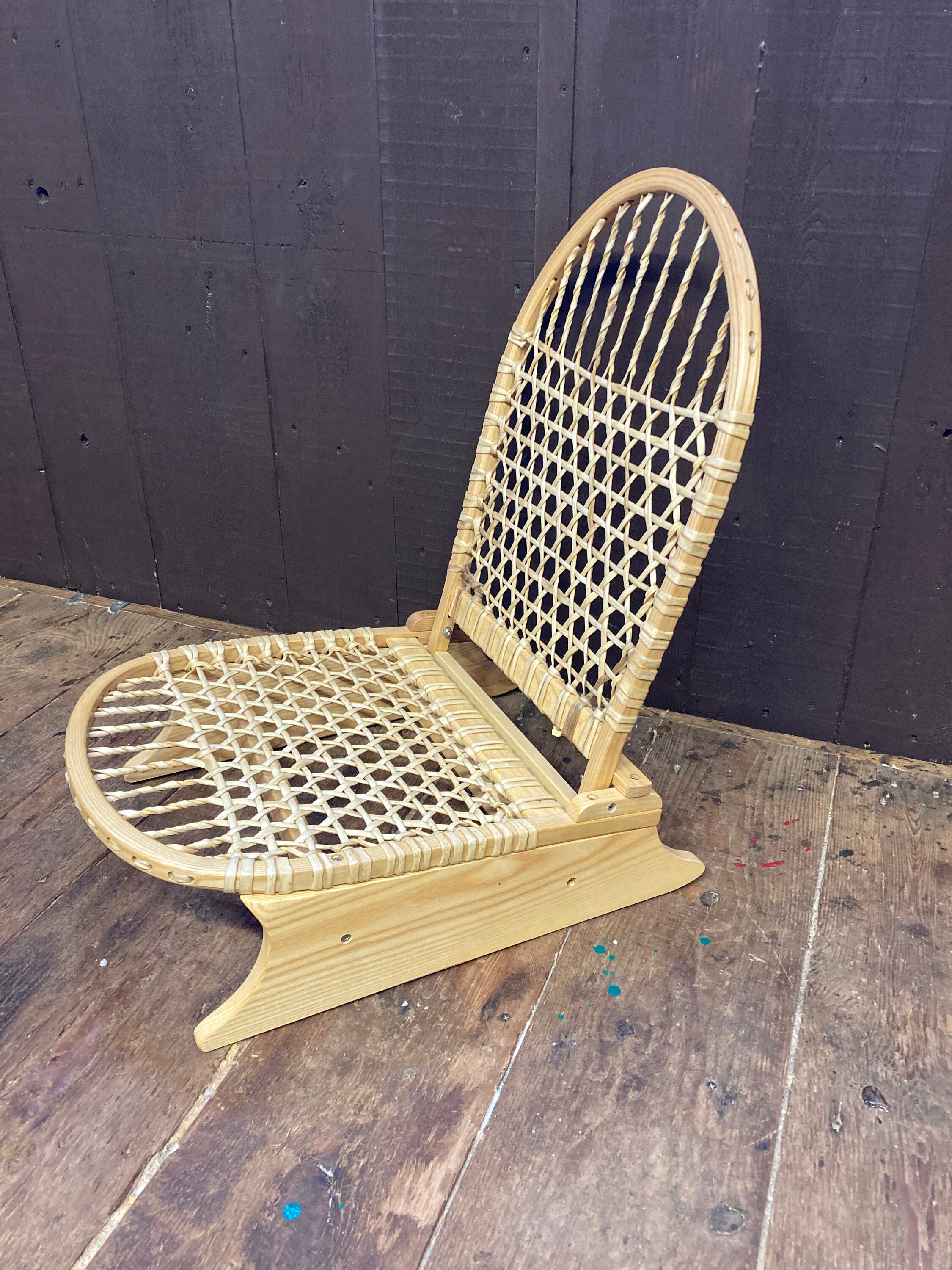 Foldable, Portable, Wood and Rawhide Canoe Seat - Etsy
