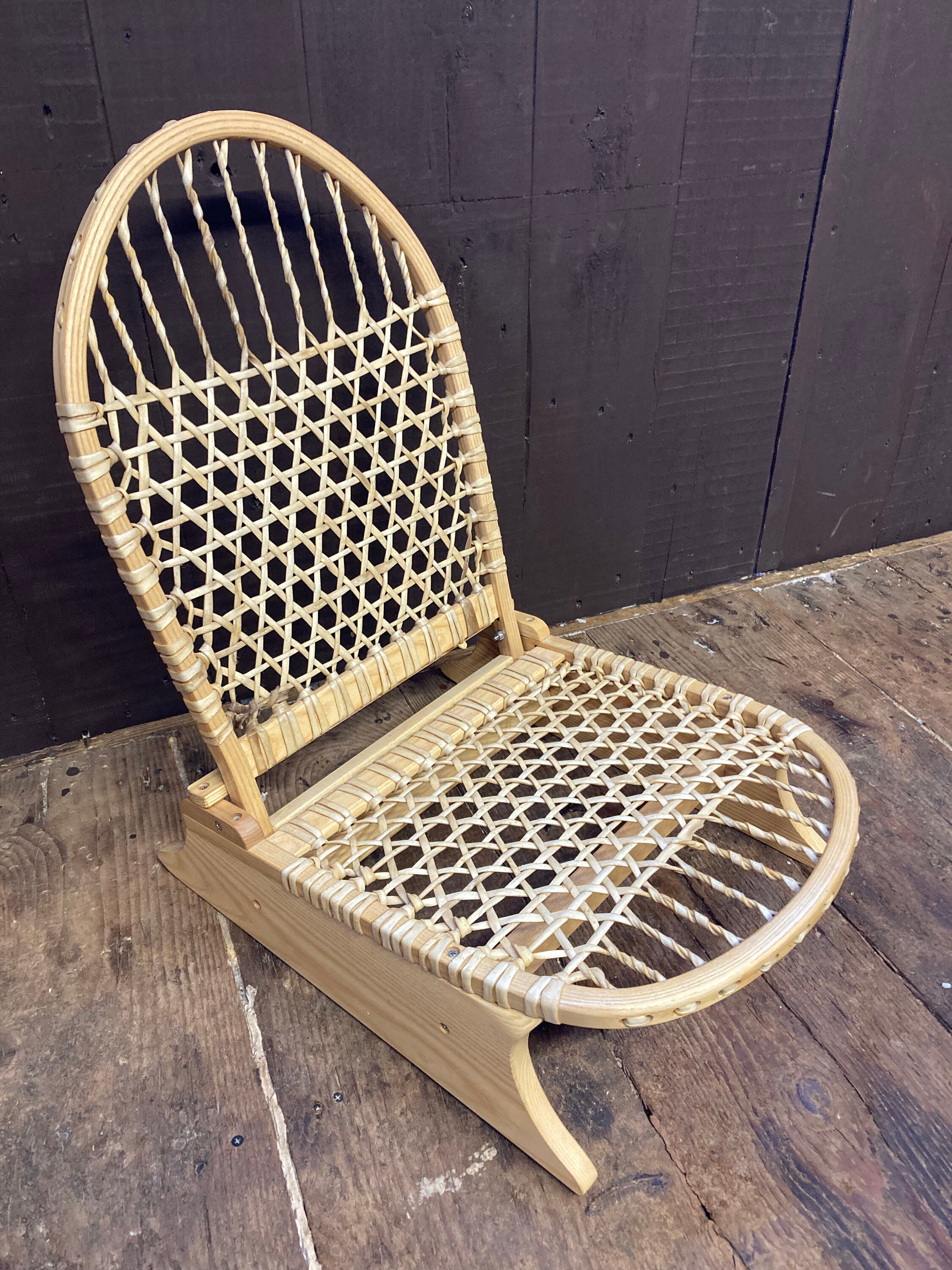 Foldable, Portable, Wood and Rawhide Canoe Seat - Etsy