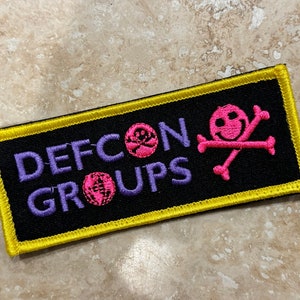 DEF CON Groups Logo Patch DC32 Colors Embroidered, Velcro With Backing ...