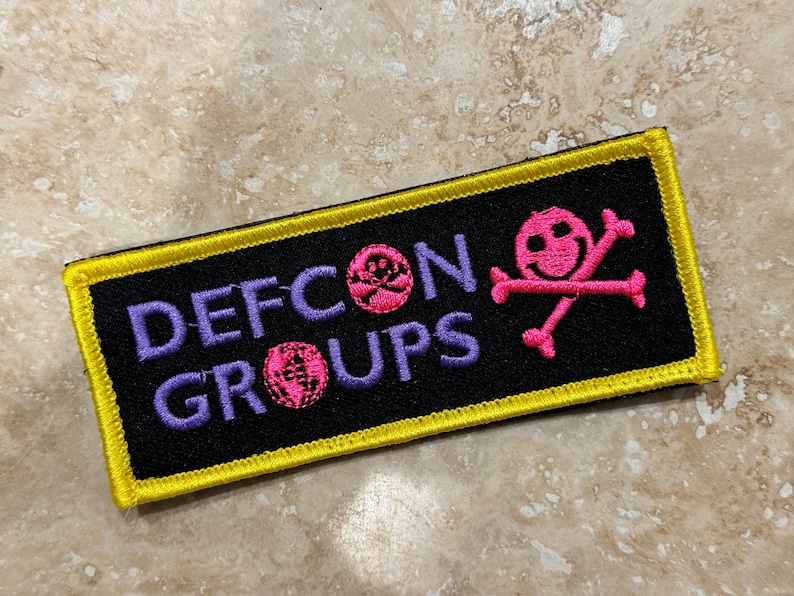 DEF CON Groups Logo Patch DC32 Colors Embroidered, Velcro With Backing ...