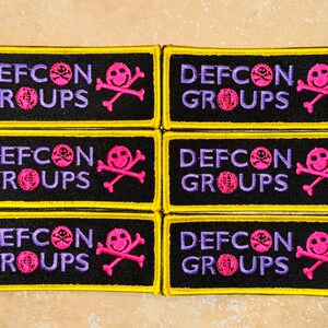 DEF CON Groups Logo Patch DC32 Colors Embroidered, Velcro With Backing ...