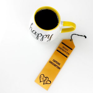Adult Award Ribbon - Coffee | FREE SHIPPING - Etsy
