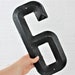 Black Metal Number 6 FREE SHIPPING Industrial Number 14 - Etsy