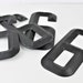 Black Metal Number 6 FREE SHIPPING Industrial Number 14 - Etsy