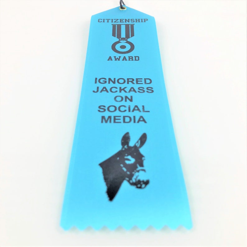 Adult Award Ribbon Social Media FREE SHIPPING | Etsy