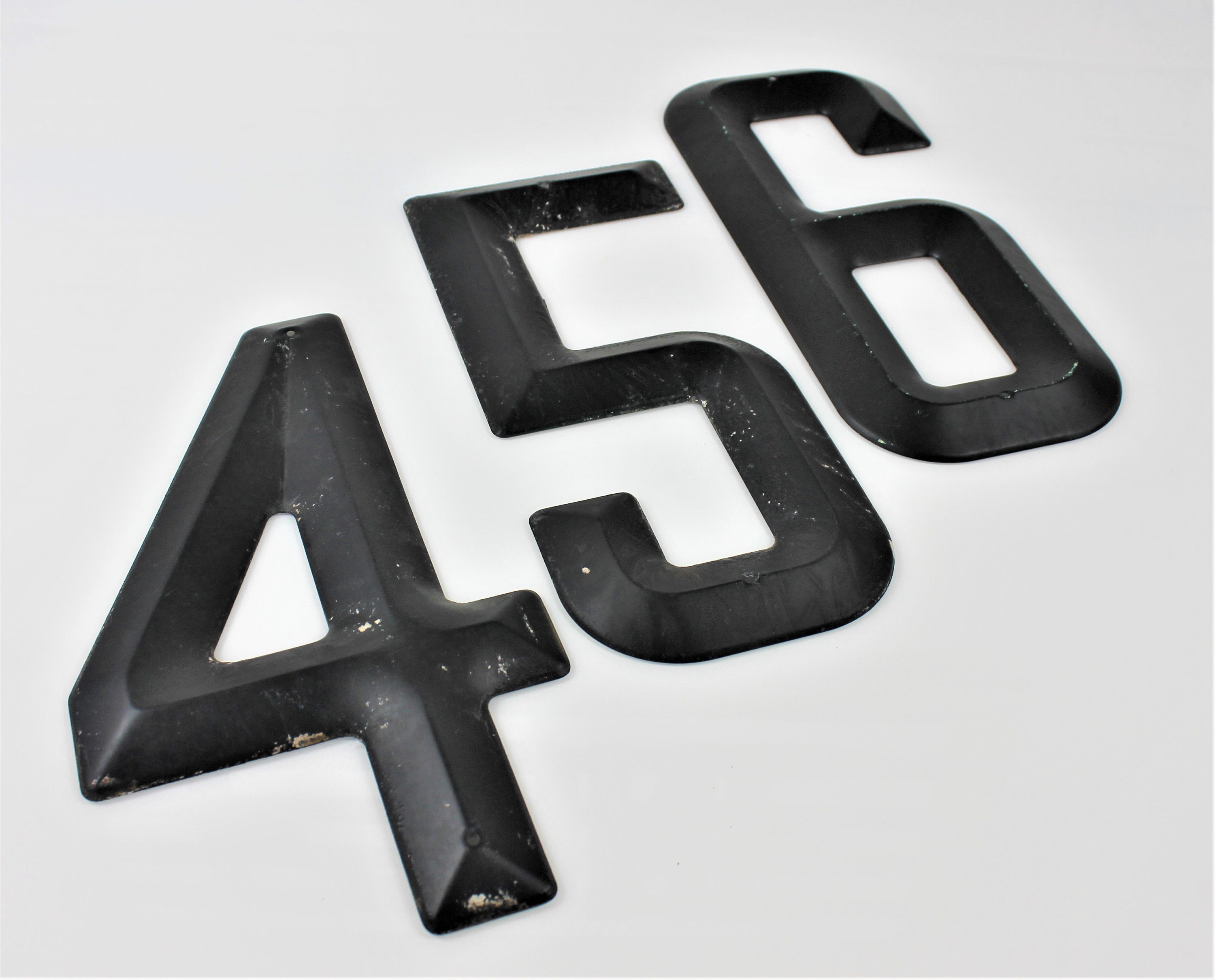 Black Metal Number 6 FREE SHIPPING Industrial Number 14 | Etsy