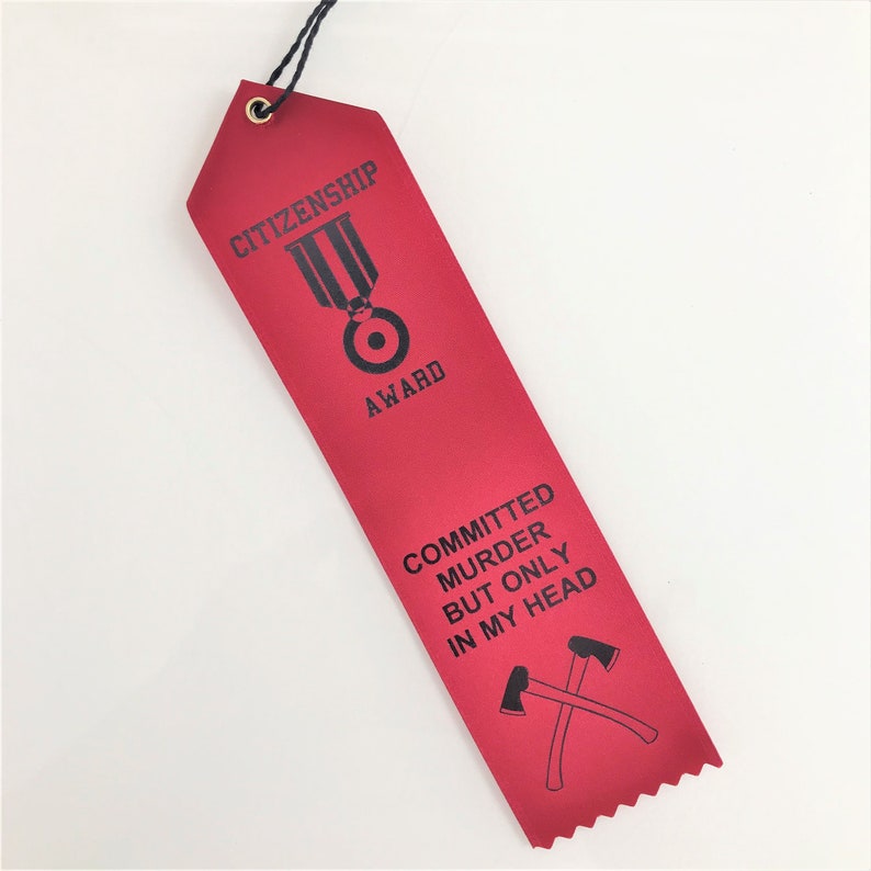 Adult Award Ribbon Murder FREE SHIPPING - Etsy