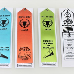 Adult Award Ribbon Variety Pack | FREE SHIPPING - Etsy