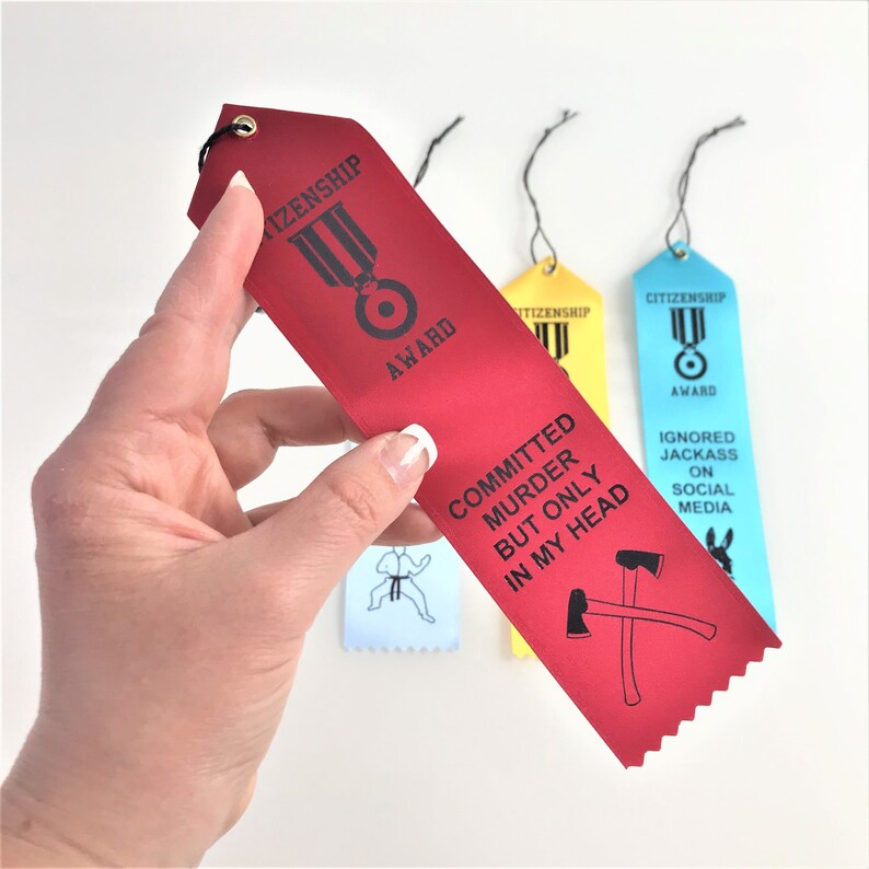 Adult Award Ribbon Murder FREE SHIPPING - Etsy