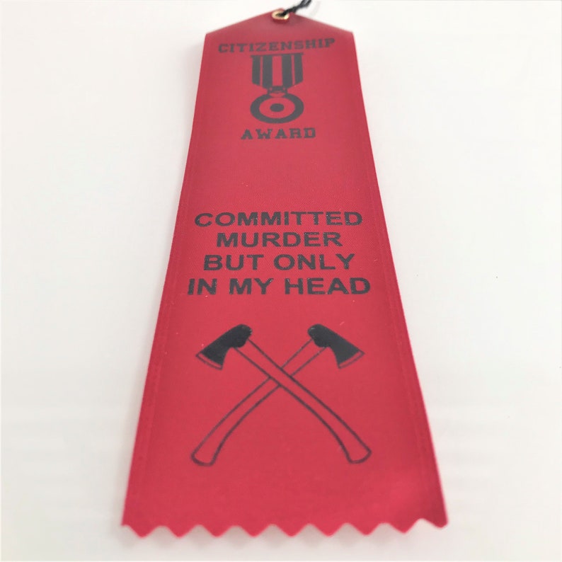 Adult Award Ribbon Murder FREE SHIPPING - Etsy