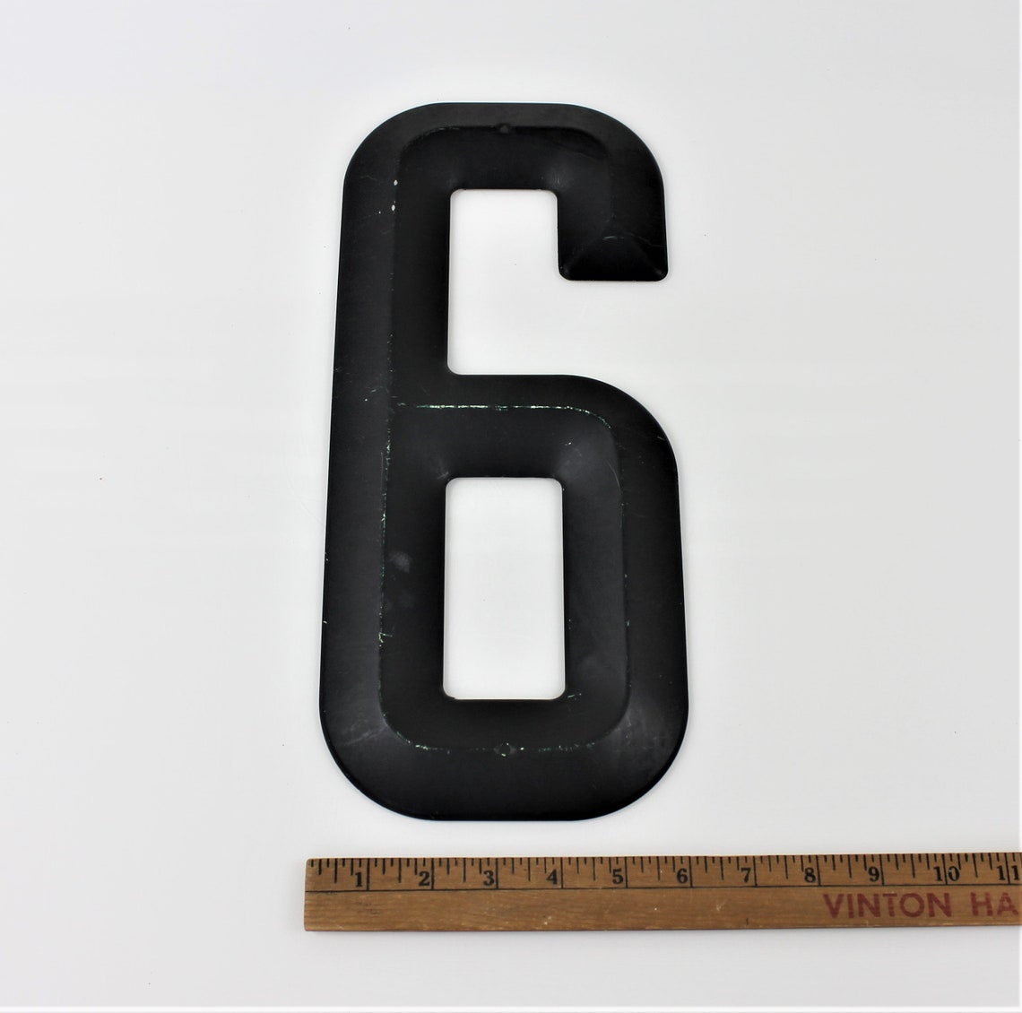 Black Metal Number 6 FREE SHIPPING Industrial Number 14 | Etsy