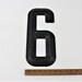 Black Metal Number 6 FREE SHIPPING Industrial Number 14 - Etsy