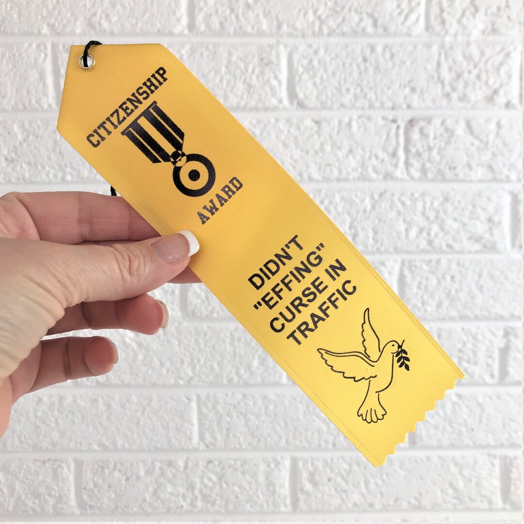Adult Award Ribbon - Traffic | FREE SHIPPING - Etsy